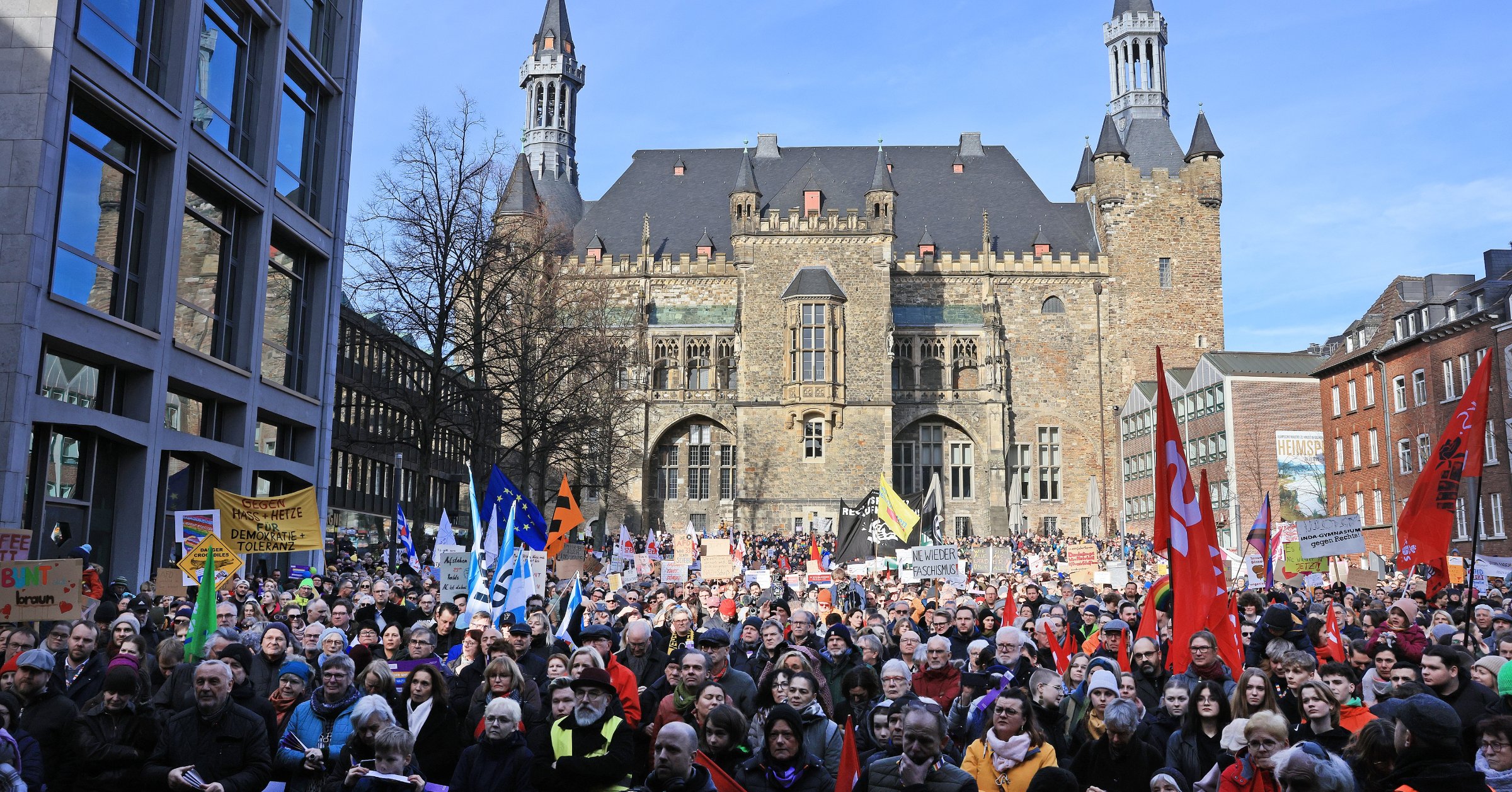 Bilder der Demonstrationen im Bistum Aachen | Haltung zeigen Bistum Aachen